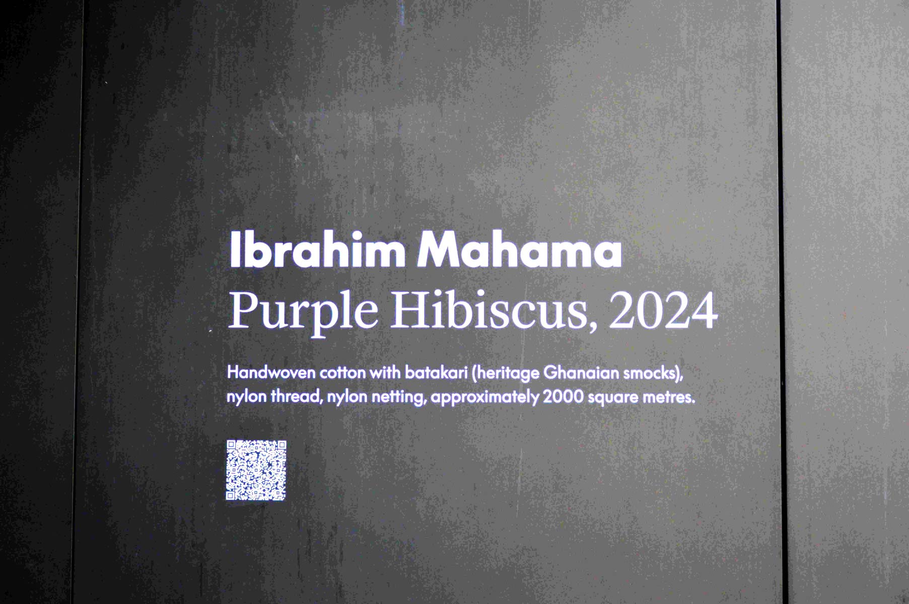 IBRAHIM MAHAMA’S ‘PURPLE HIBISCUS’ – BARBICAN, LONDON. – Almasi Art Agency