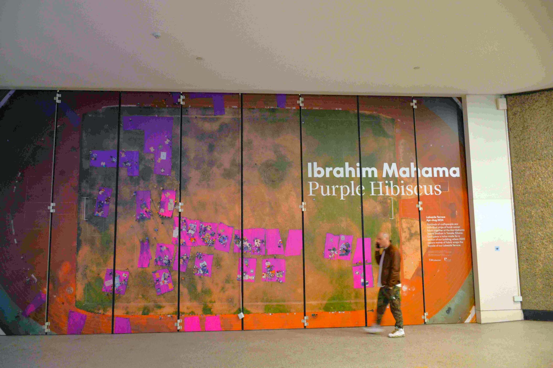 IBRAHIM MAHAMA’S ‘PURPLE HIBISCUS’ – BARBICAN, LONDON. – Almasi Art Agency